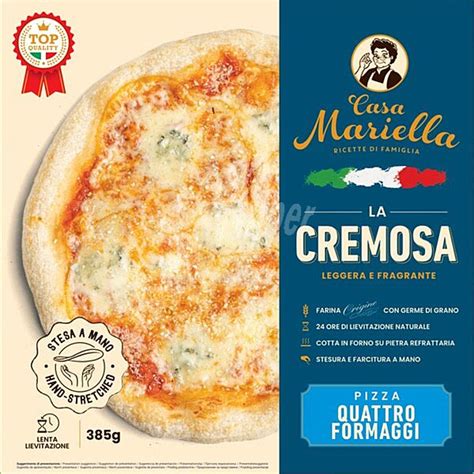 Casa Mariella Pizza Italiana La Cremosa De Quattro Formaggi Estuche 385 G