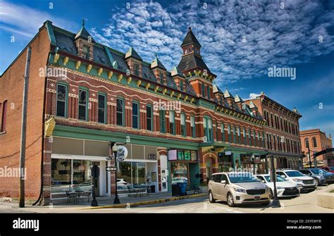 The Opera Block And Empire Block Buildings In Downtown Bellefontaine