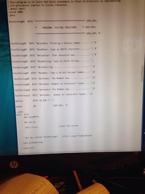 Assembly Language Program Is Incomplete Need