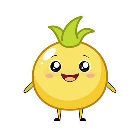 Delightful Cartoon Rutabaga Character Design Stock Vector
