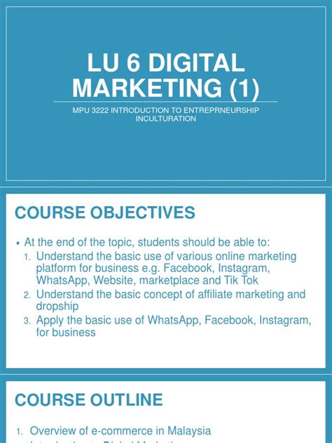 Mpu3222 Lu6 Main Pdf Marketing Websites