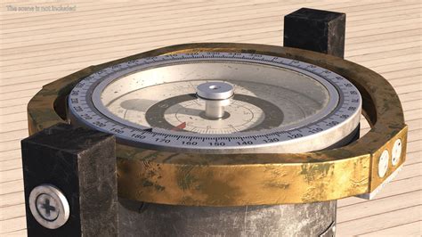 Steel Old Compass For Ship 3d Model 49 3ds Blend C4d Fbx Max