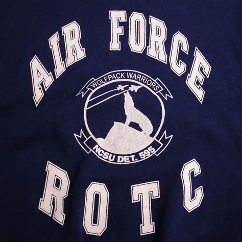 Vintage Usaf Air Force Rotc Sweatshirt 1990s Size Large Rare Gear Usa