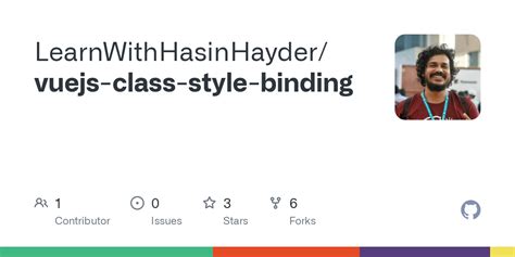Github Learnwithhasinhaydervuejs Class Style Binding