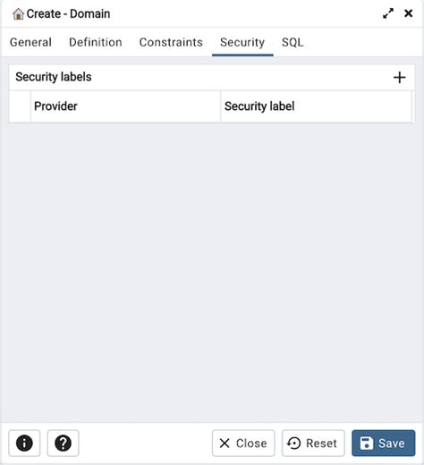domain dialog — pgadmin 4 9 8 documentation