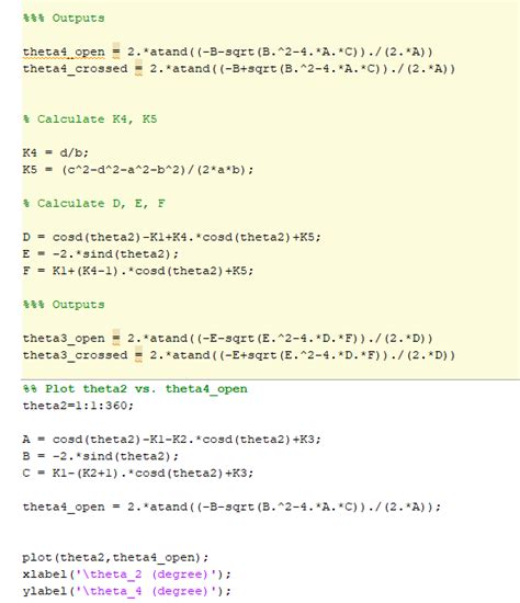 Solved Use MATLAB Find And Plot The Angular Position Of Chegg