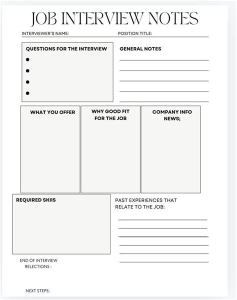 Job Interview Preparation Guide With Application Trackerjob Interview