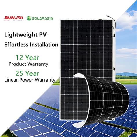 Sunman Lightweight Flexible Solar Panel Monocrystalline 520w High