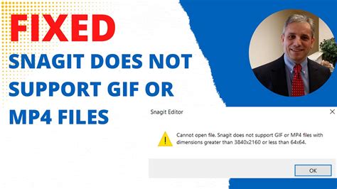 How To Fix Snagit Error Snagit Does Not Support  Or Mp4 After Recording A Video