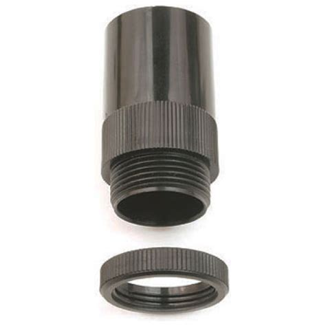 Plastic Conduit Male Adaptor 20mm Black