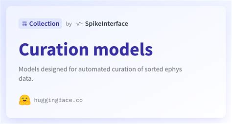 Curation Models A Spikeinterface Collection