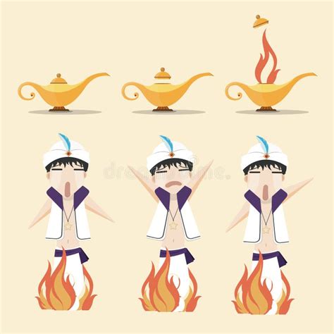 Aladdin S Lamp Stock Illustration Illustration Of India 3719846