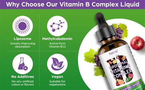 Liposomal Vitamin B Complex Liquid High Strength B Vitamin Complex