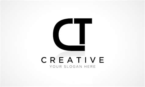 Premium Vector Ct Letter Logo Design Vector Template Alphabet Initial