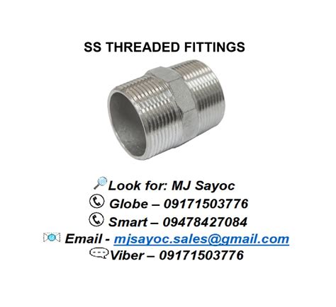 Ss Threaded Fittings Commercial And Industrial Construction Tools And Equipment On Carousell