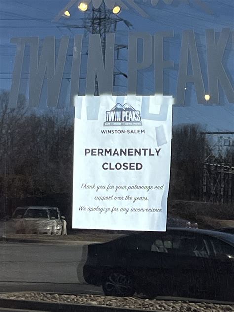 Twin Peaks Closes Winston Salem Location