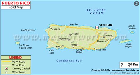 Puerto Rico Road Map Detailed Road Map Of Puerto Rico