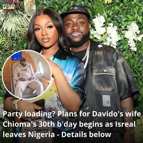 Legit Ng Isreal Dmw Has Left Fans Anticipating Davidos Wife Chioma Adeleke Aka Chef Chis