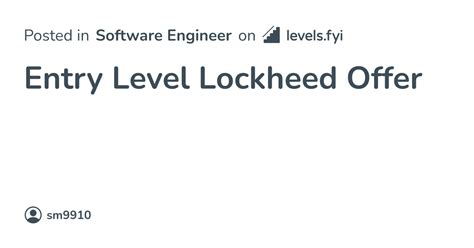 Entry Level Lockheed Offer Levels Fyi Community
