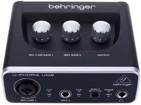 USB аудиоинтерфейс Behringer UM2 - Интернет-магазин "МузДилер"