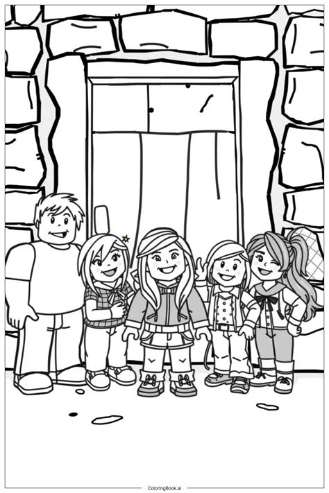 로블록스 색칠공부 34장 무료 Pdf・png 출력