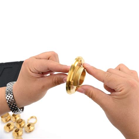 Shoze 10pcs Brass Router Boot Kits Solid Brass Template Guide Kit Cnc Precision Ground Router