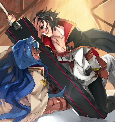 Kagura Mutsuki And Azrael Blazblue And 1 More Drawn By Hyakuhachi Over3 Danbooru