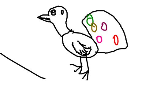 Pavão Desenho De Zaglinho Gartic