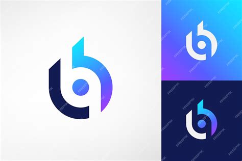 Premium Vector Bl Lowercase Monogram Simple Logo With Negative Space