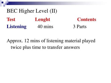 Ppt The Cambridge Bec Exam Powerpoint Presentation Free Download