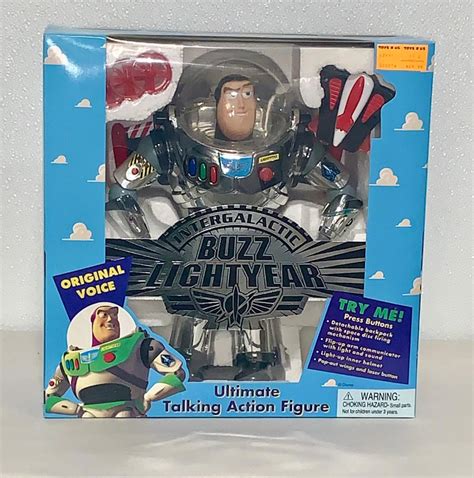 Original Voice Disney Toy Story Intergalactic Buzz Lightyear Figure By