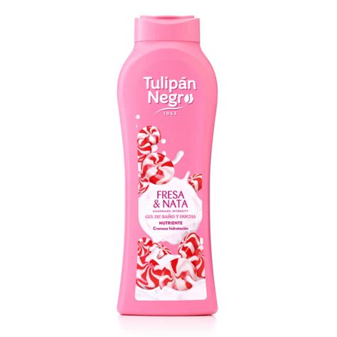 Gel Douche Tulipan Negro Fresa & Nata 650 ml - La fleurette