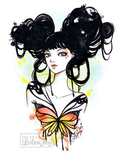 Soleil The Monarch Butterfly Nymph Girl 11x14 Fine Art Print Etsy