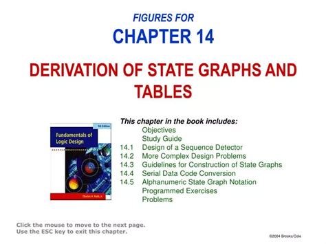 Ppt Figures For Chapter 14 Derivation Of State Graphs And Tables