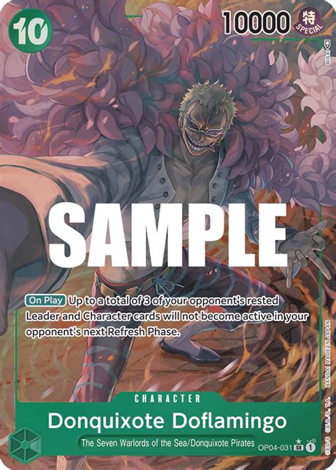 Donquixote Doflamingo Op04 031p1 One Piece Card Game Optcggg
