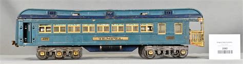Lionel Prewar Standard Gauge Brass Plated Blue Comet Passenger Cars