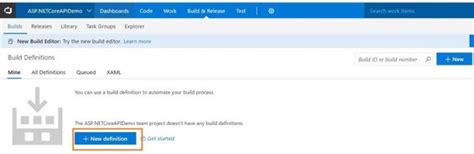 Continuous Integration Of Aspnet Core Api Application In Vsts