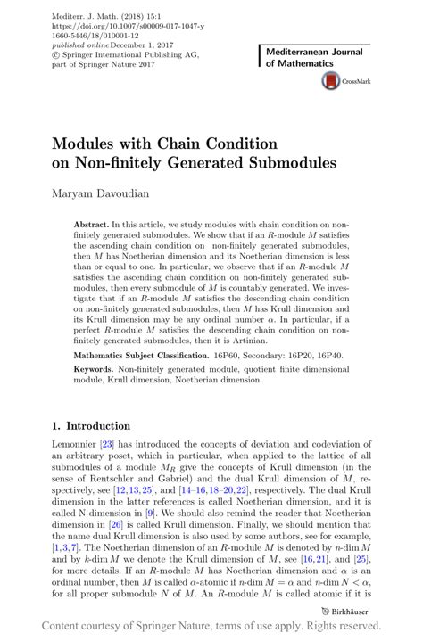 modules with chain condition on non finitely generated submodules