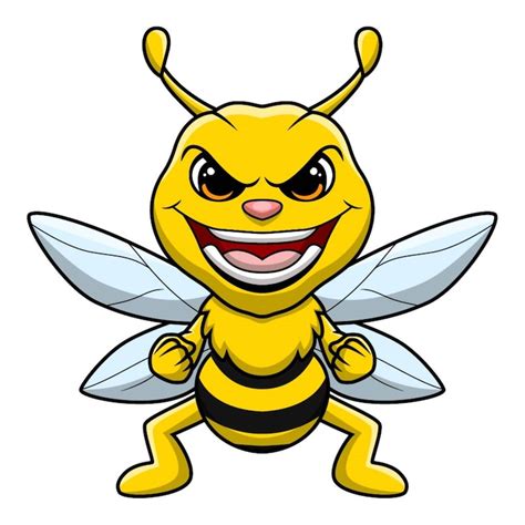 만화 꿀벌 캐릭터 벡터 Freepik에서 무료 고품질 벡터를 다운로드하세요 Freepik