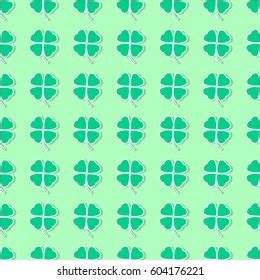 Pattern Clover Stock Vector Royalty Free 604176221 Shutterstock