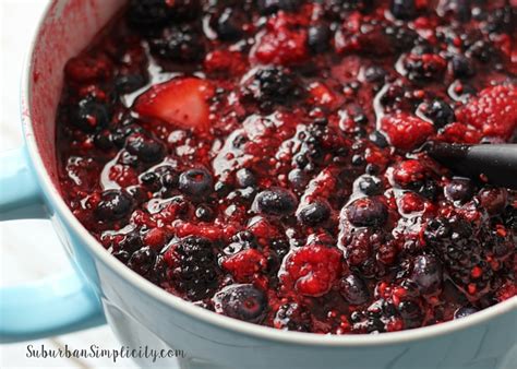 Homemade Mixed Berry Jam Suburban Simplicity