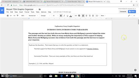 Text Dependent Analysis Essay Writing Day Two Youtube