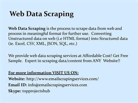 PPT Web Data Scraping PowerPoint Presentation Free Download ID