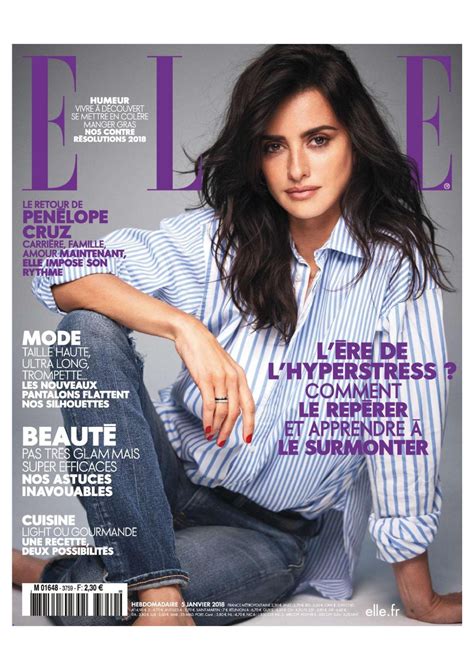Penelope Cruz Elle France January 2018 Issue • Celebmafia