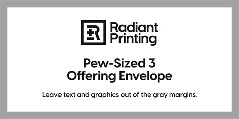 Pew Size Offering Envelopes Radiant Printing