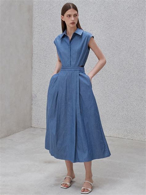 Denim Shirt Dress Blue Modest Fashion Outfits Denim Shirt Dress
