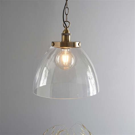 Hansen Grand Single Antique Brass Ceiling Pendant 102926