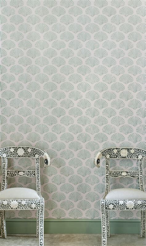 Scallop Shell Plastergreen Bg2100102 From Barneby Gates Wallpassion