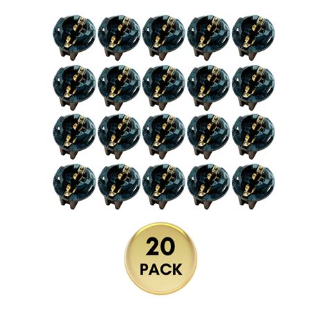 Sun Bright Lighting 20 Pack Plastic Twist Lock Sockets For W5w 168 194
