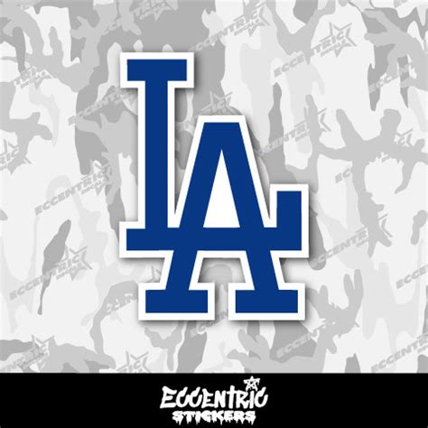 Los Angeles Dodgers Logo Vinyl Sticker Eccentric Stickers